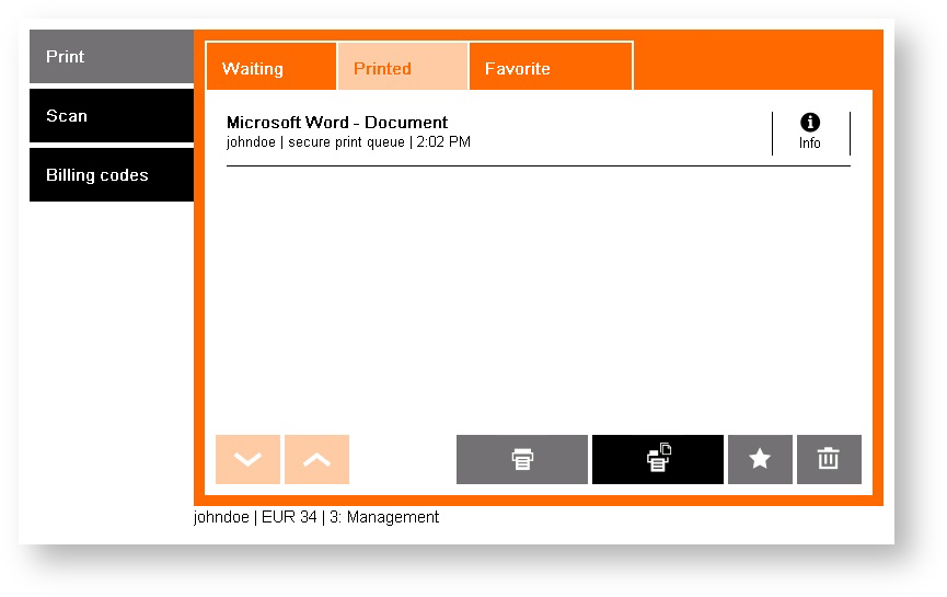 Printing at a Toshiba Device - YSoft SafeQ Documentation